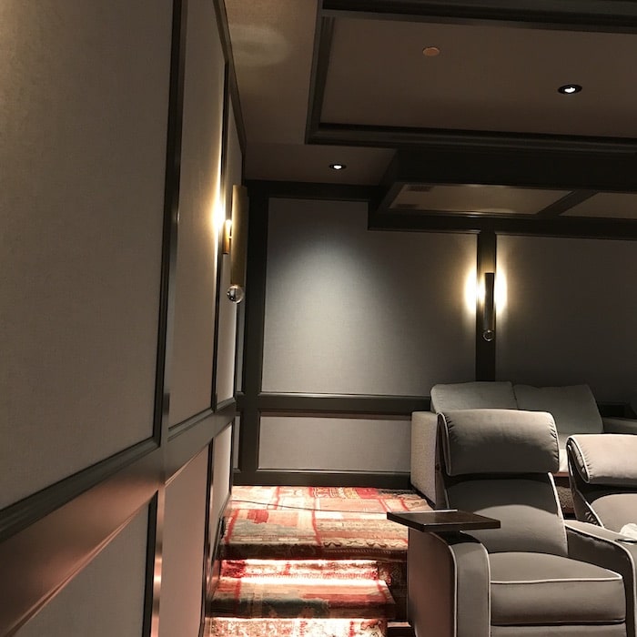 Fabric wall panels in residential | Upholstered panels